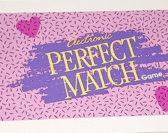 Vintage Electronic Perfect Match Board Game 100% Complete 1991 - Etsy