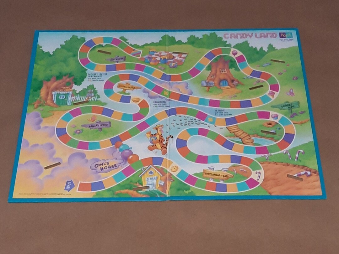 Vintage 1998 Winnie the Pooh Candyland Board Game Replacement - Etsy ...