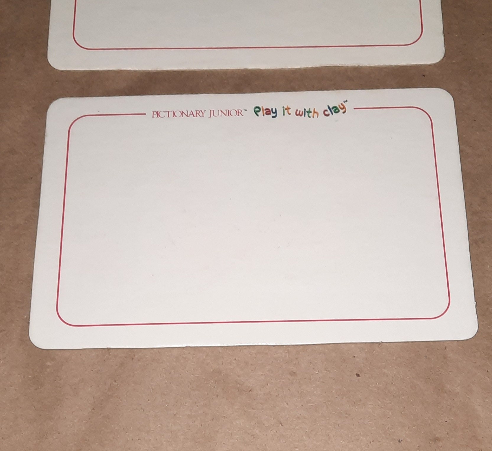 Pictionary Junior Play With Clay Vintage 1988 Board Game - Etsy