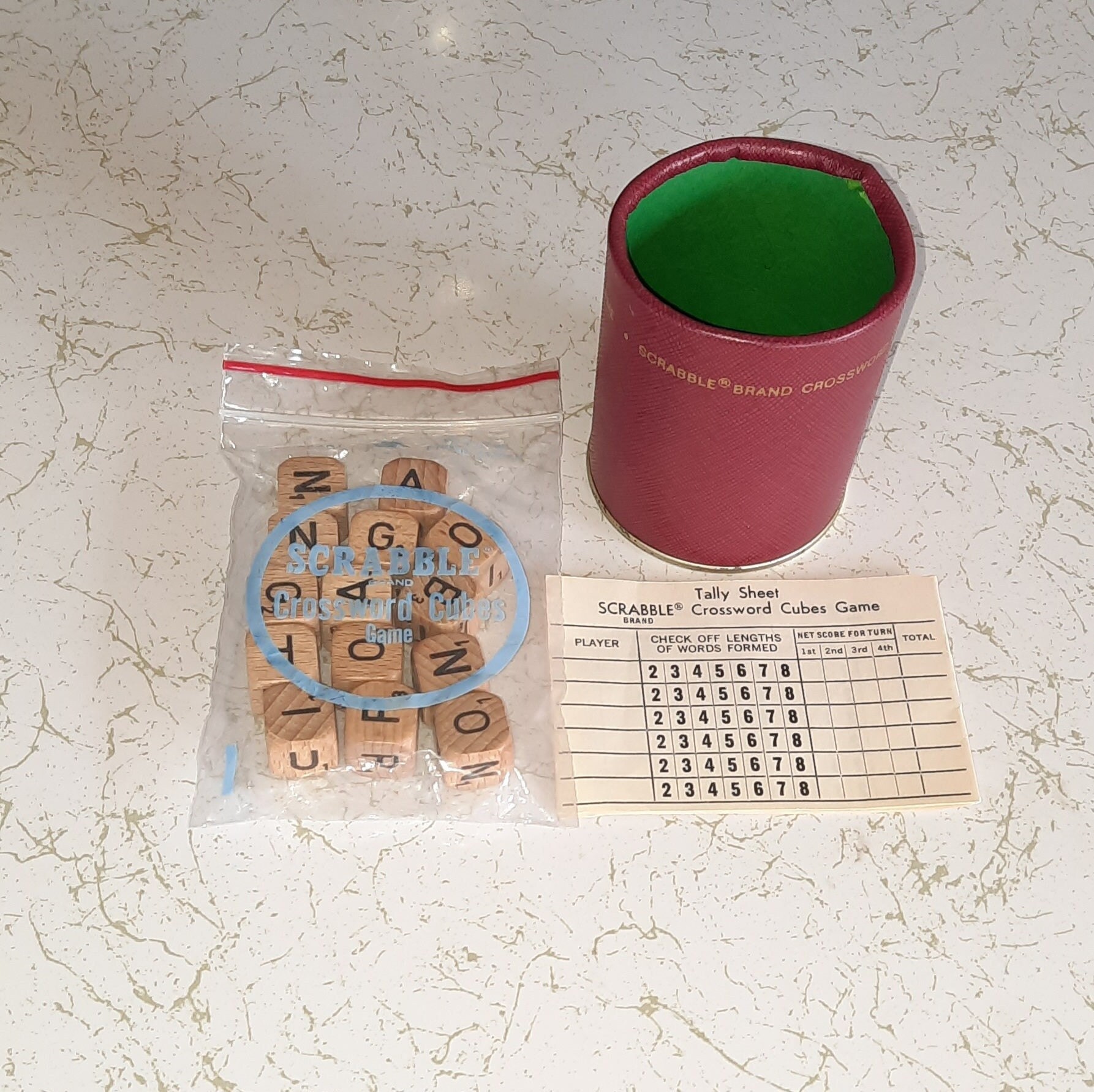 Electronic Scrabble Cubes