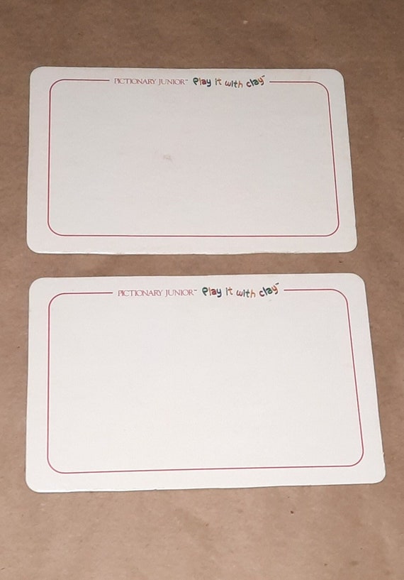 Pictionary Junior Play With Clay Vintage 1988 Board Game - Etsy