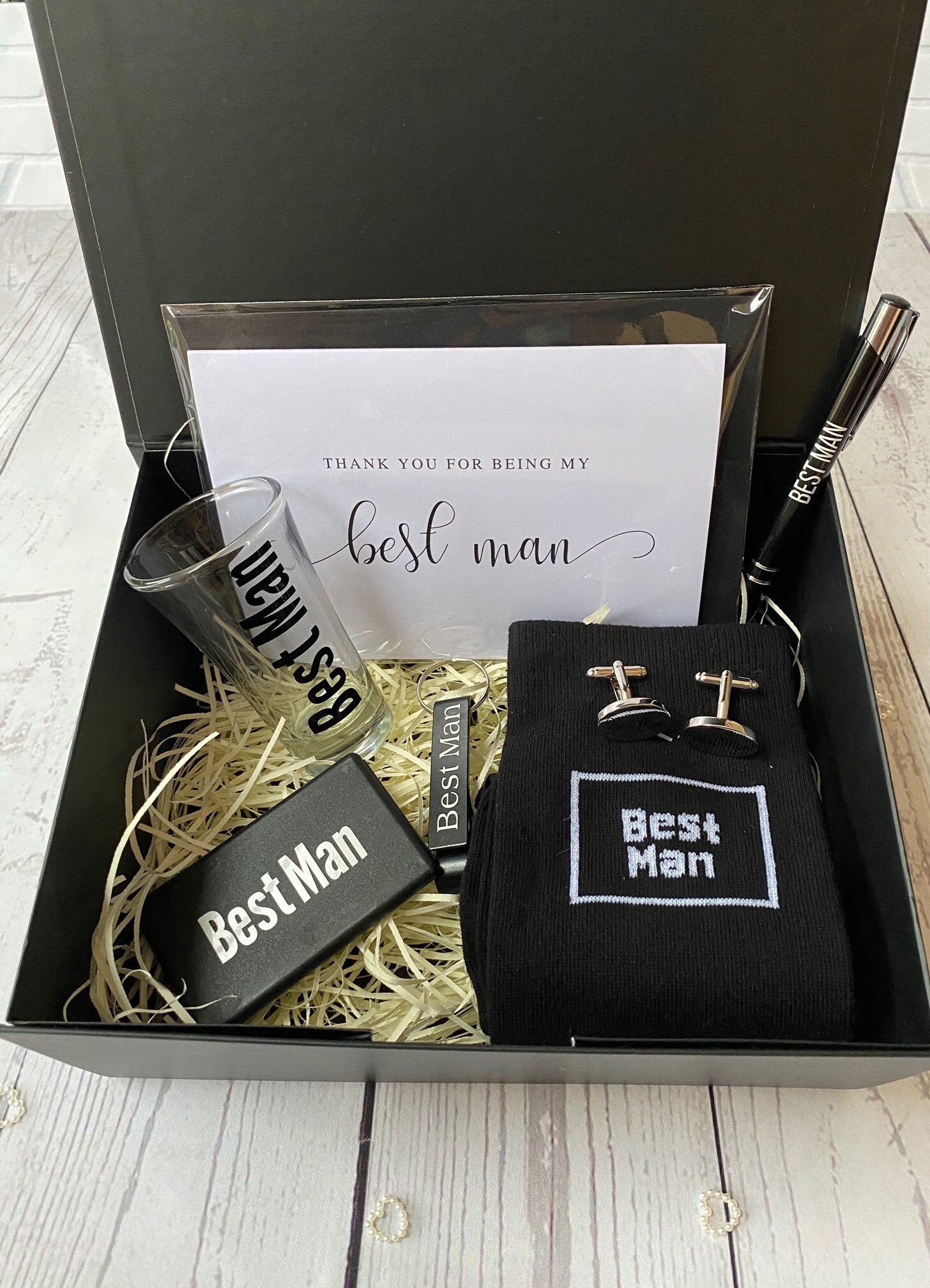 Personalised Best Man Gift Box Filled Thank You Best Man Box | Etsy