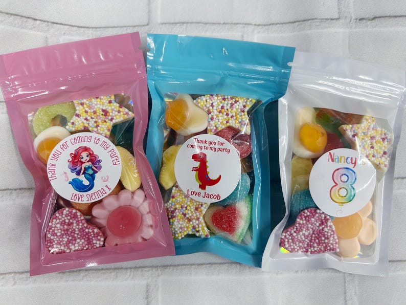 Party Sweet Bags | Kids Party Favours | Pre Filled Sweet Bags ...