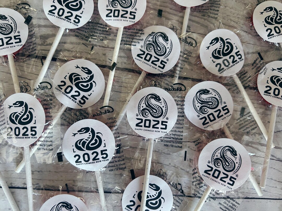 Chinese New Year 2025 Lollipops. Year of the Snake Chinese New Years ...