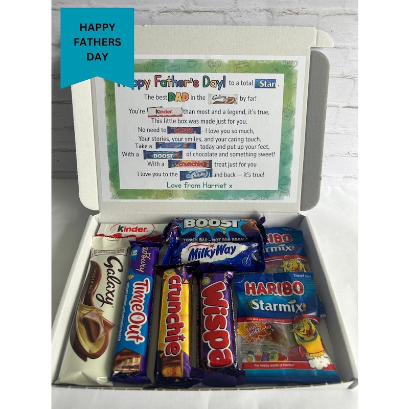 Chocolate Poem for Dad - Etsy UK