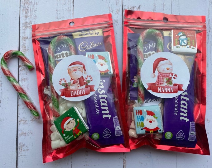 Personalised Christmas Hot Chocolate Christmas Eve Box Filler Christmas ...
