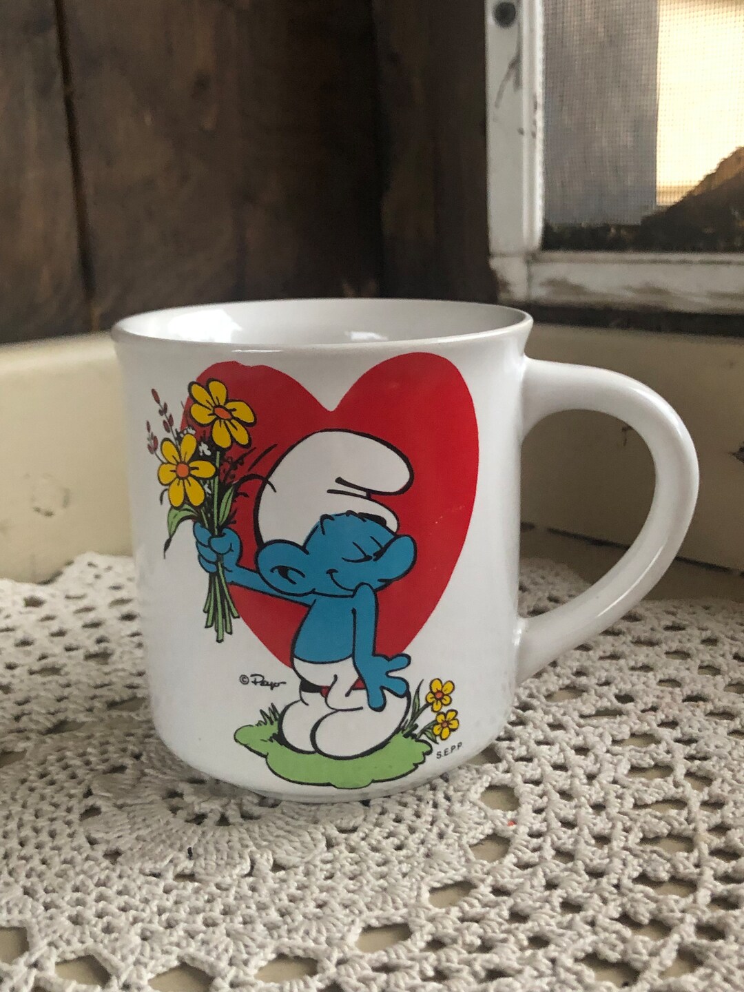 Vintage Ganz Brother Toy Romantic Smurfs Mug Cup - Etsy