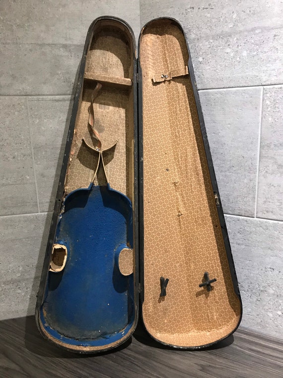 Antique coffin style fiddle violin case | Etsy