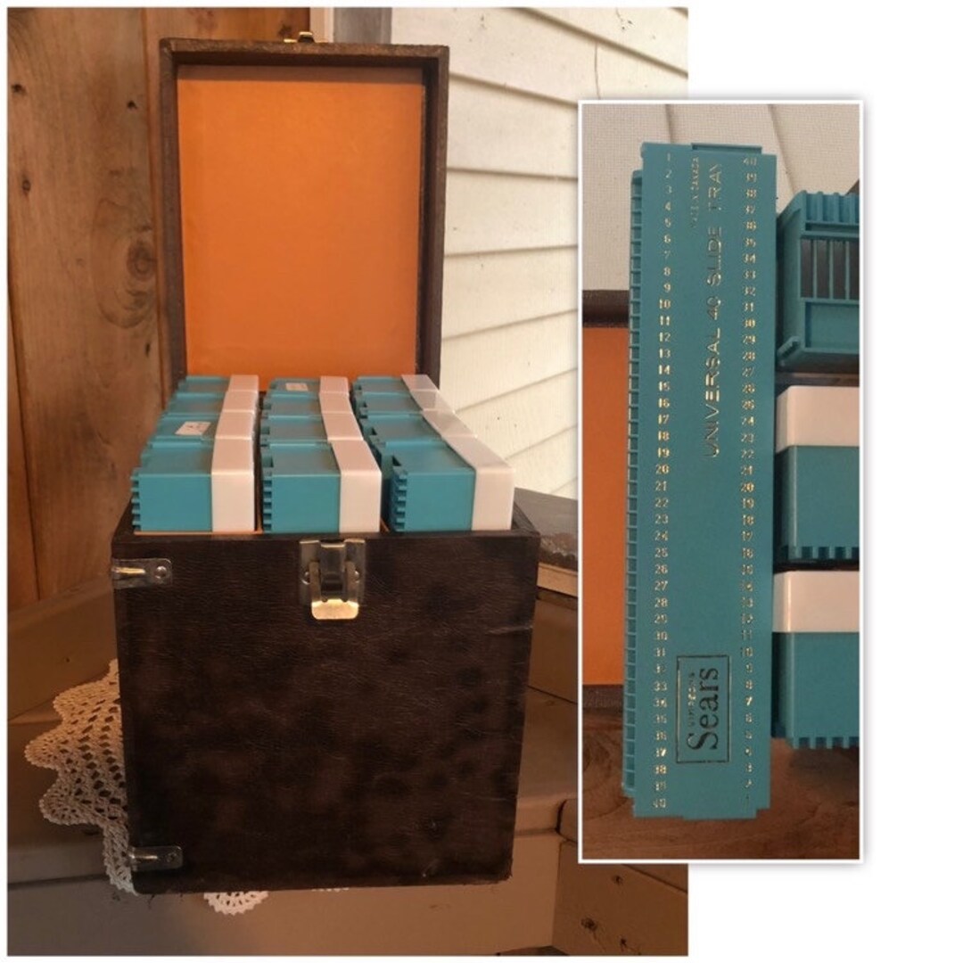 Vintage 35mm Photo Film Slide Storage Box - Etsy
