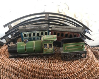 Antique Train Set - Etsy