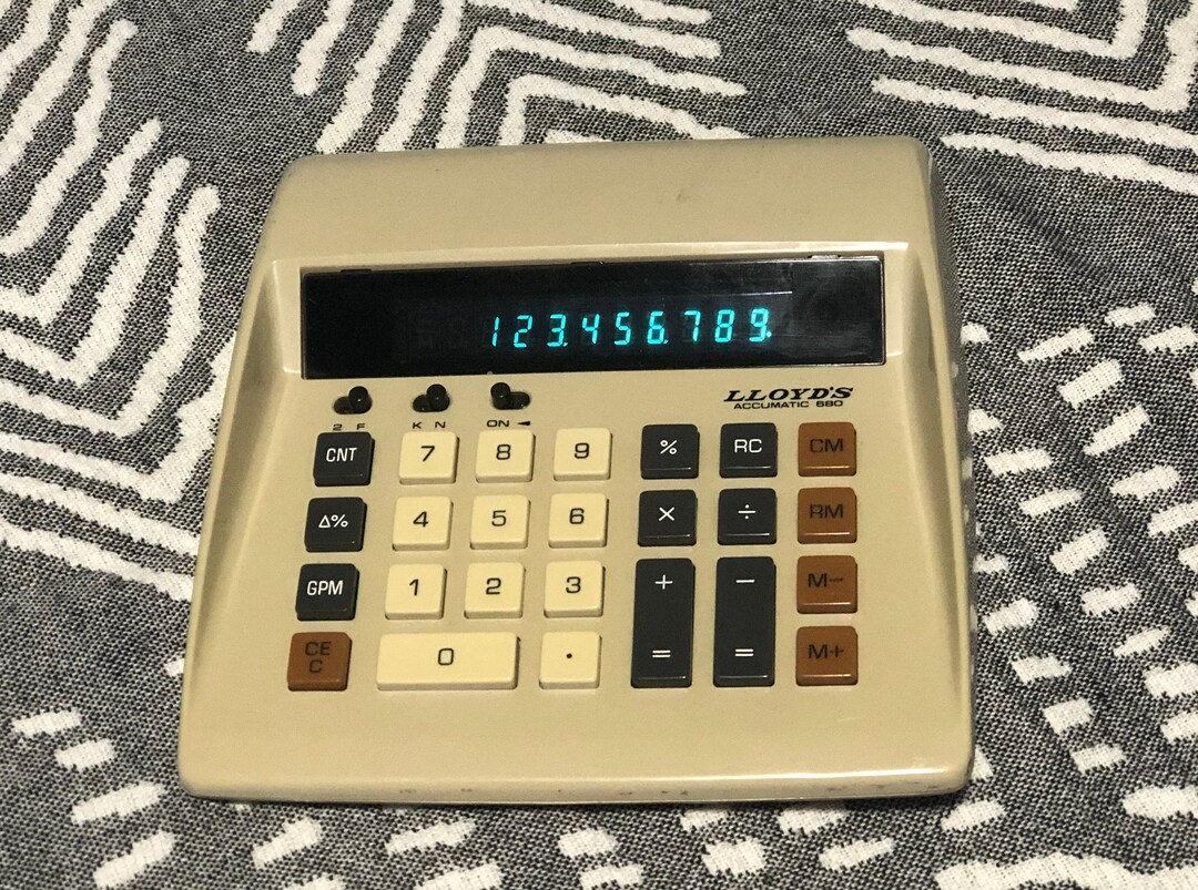 Vintage Lloyds Battery Operated Calculator - Etsy