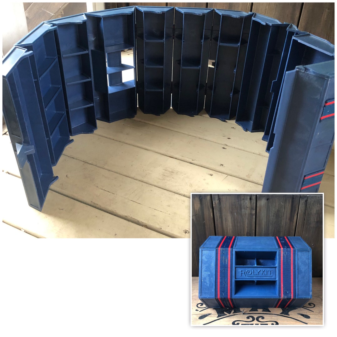 Vintage Rolykit Expandable Cubby Tool Craft Storage Box - Etsy
