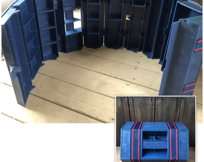 Vintage Rolykit Expandable Cubby Tool Craft Storage Box - Etsy
