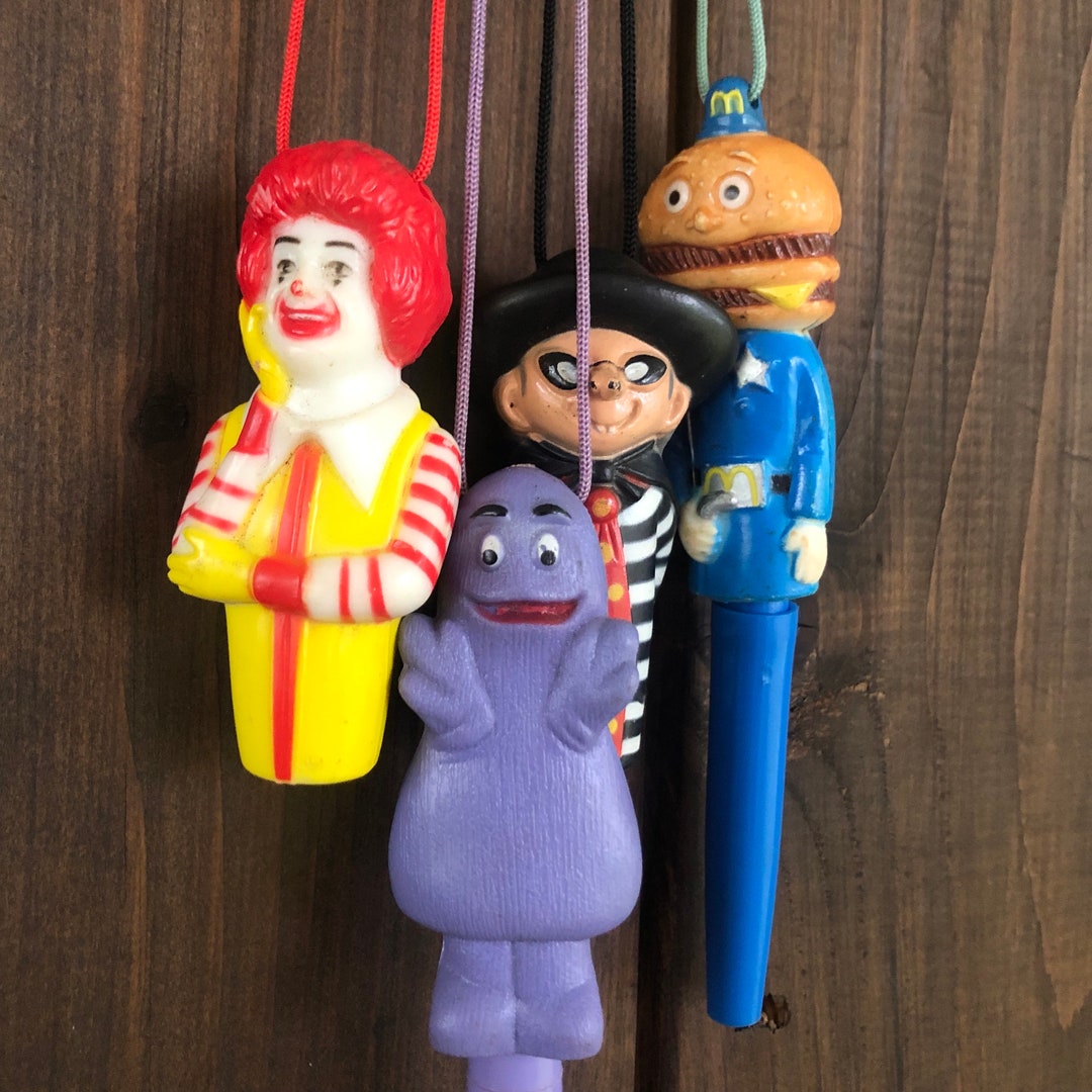 Set of 4 Vintage Ronald Mcdonalds Pen on a Rope Lanyards - Etsy