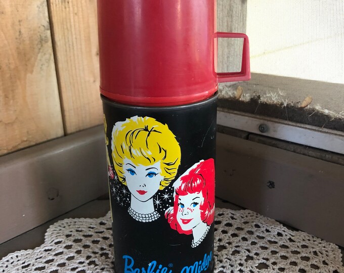 Vintage Barbie and Midge Thermos - Etsy