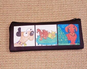 Dog pencil case | Etsy