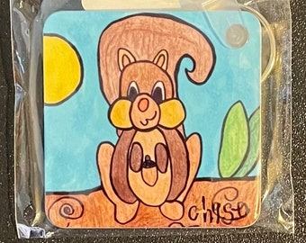 Flying Squirrel Keychain - Etsy