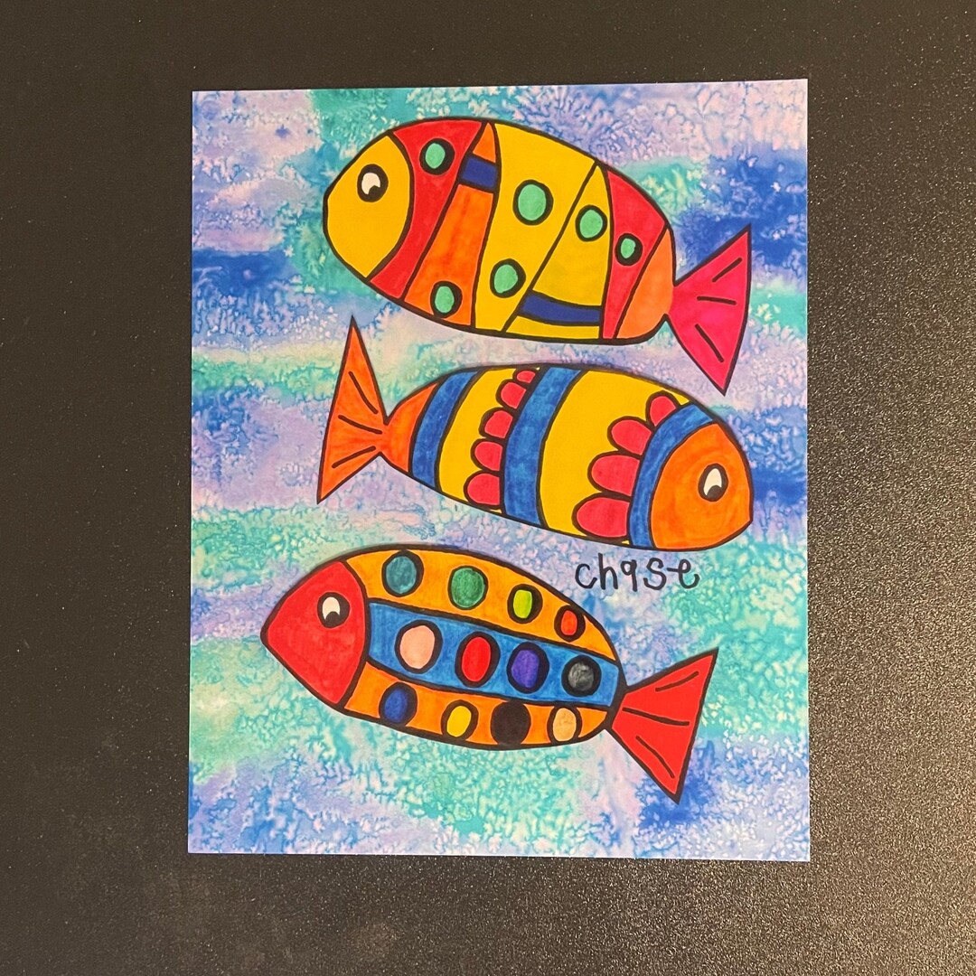 Rainbow Fish 8 X 10 Print - Etsy