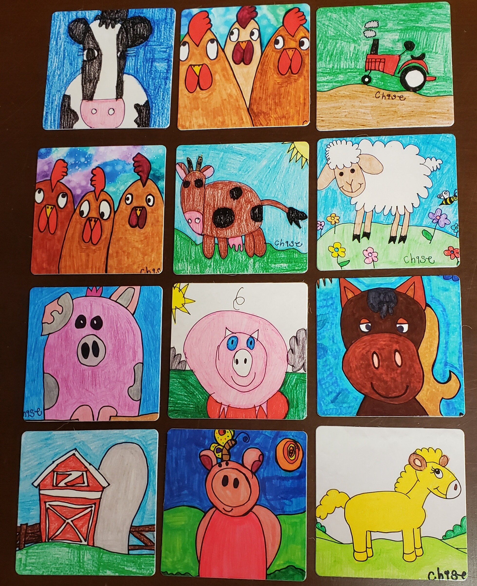 Farm Theme Match Game - Etsy