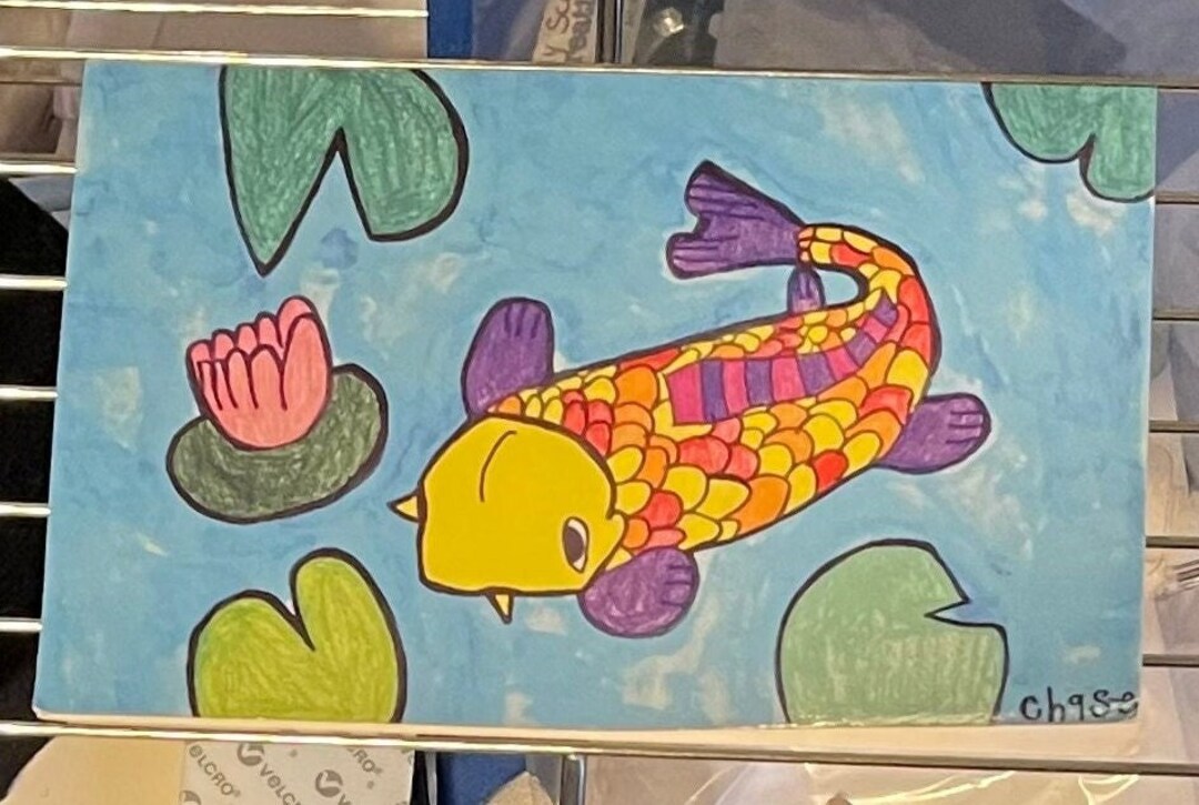 Koi Card, Set of 5 - Etsy