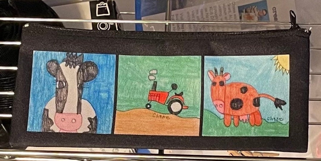 Cow Pencil Case- Final Sale - Etsy