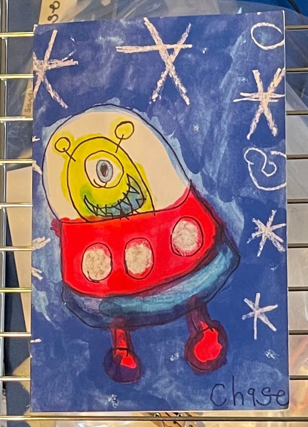 Alien Note Card - Etsy