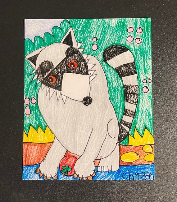 Ricky the Raccoon 8 X 10 Print - Etsy