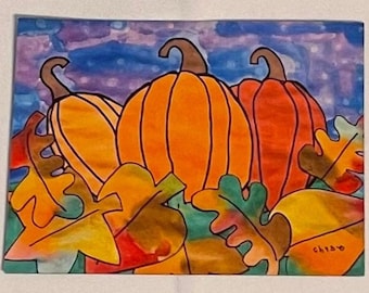 Pumpkin Magnet - Etsy