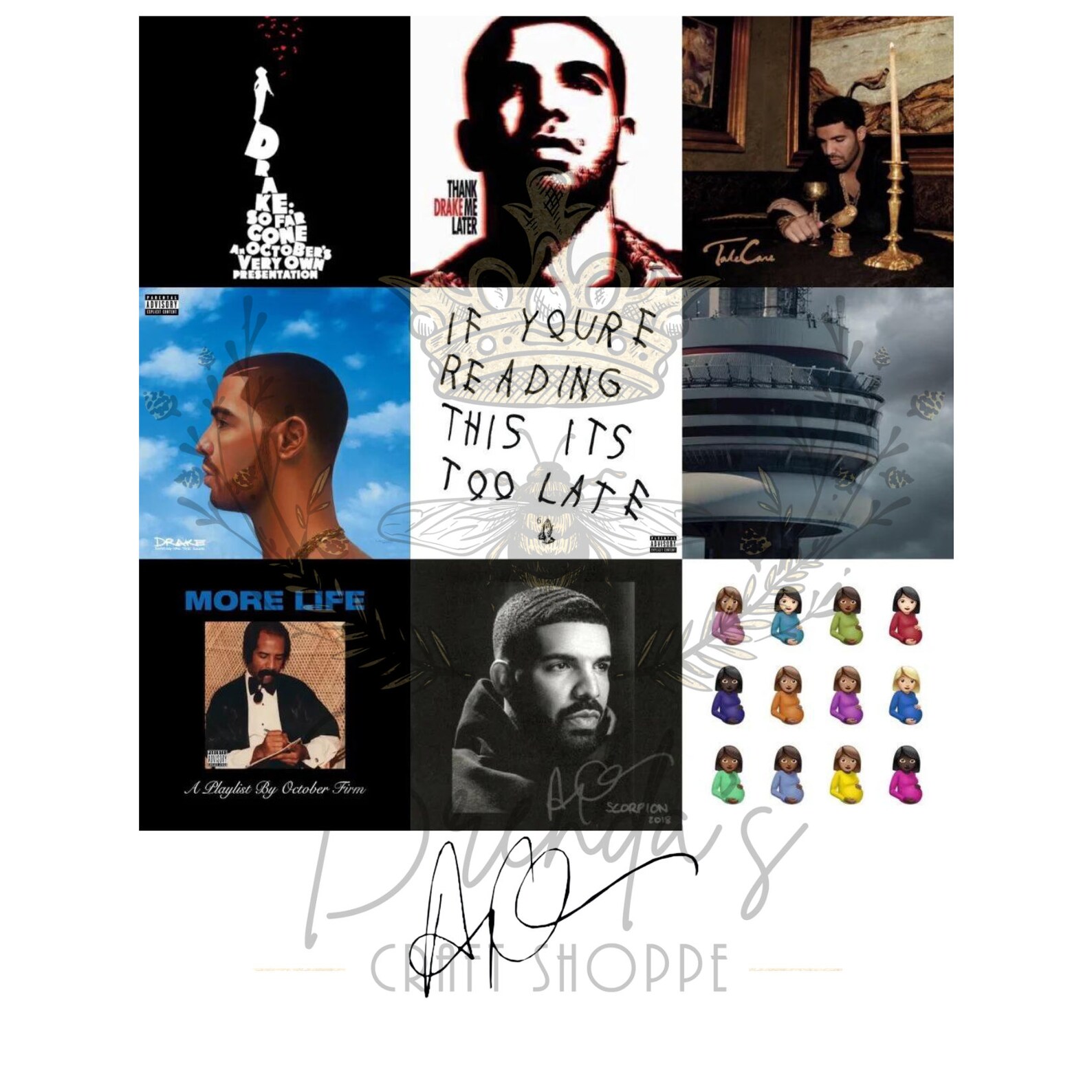 Drake Famous Album, High Resolution Quality, Digital File, Png - Etsy