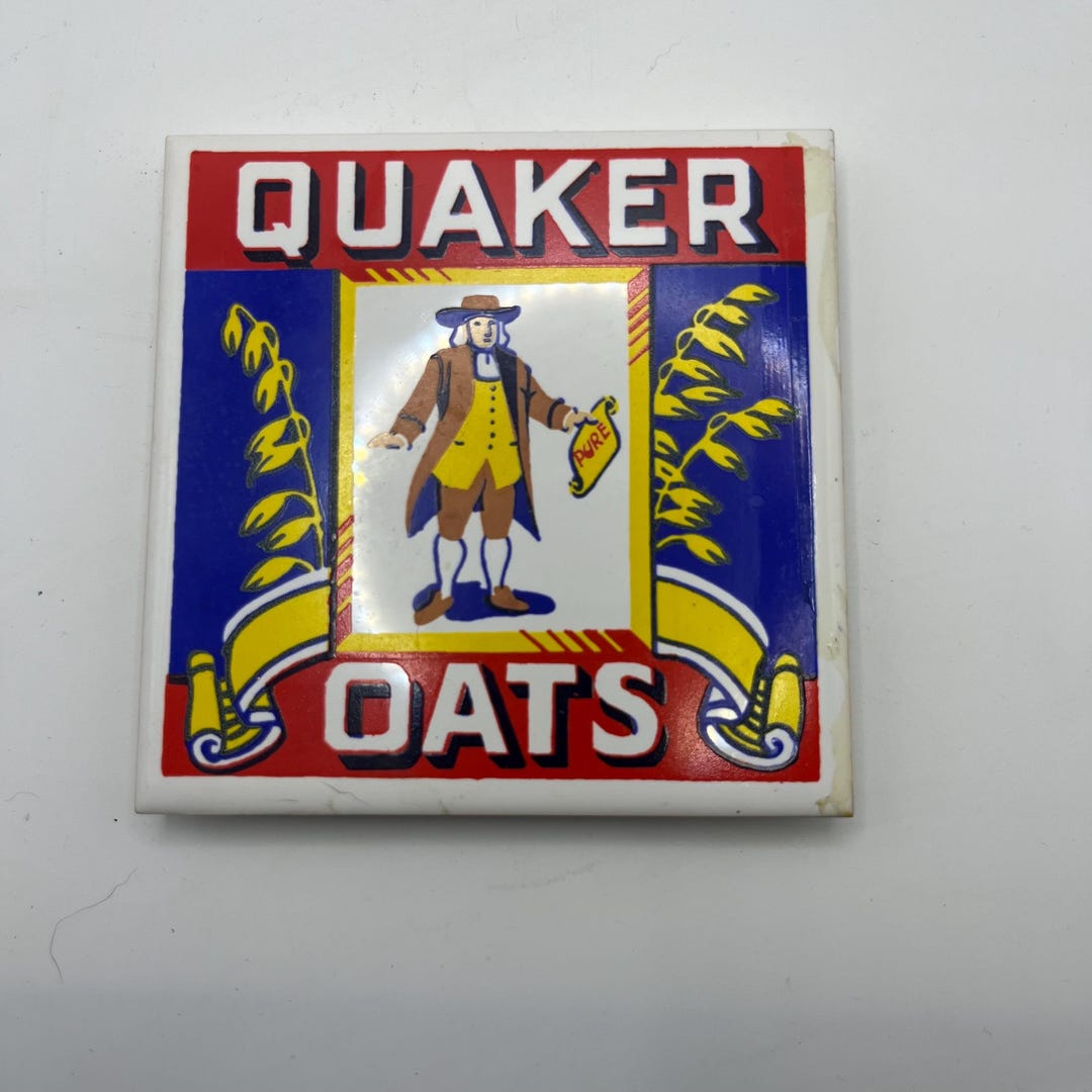 Vintage 1983 Quaker Oats Trivet - Advertising Hot Plate, Wall Decor - Etsy