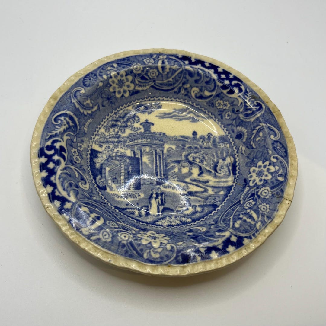 Antique WR Midwinter “landscape” Blue Transferware Small Bowl 5 1/4” - Etsy