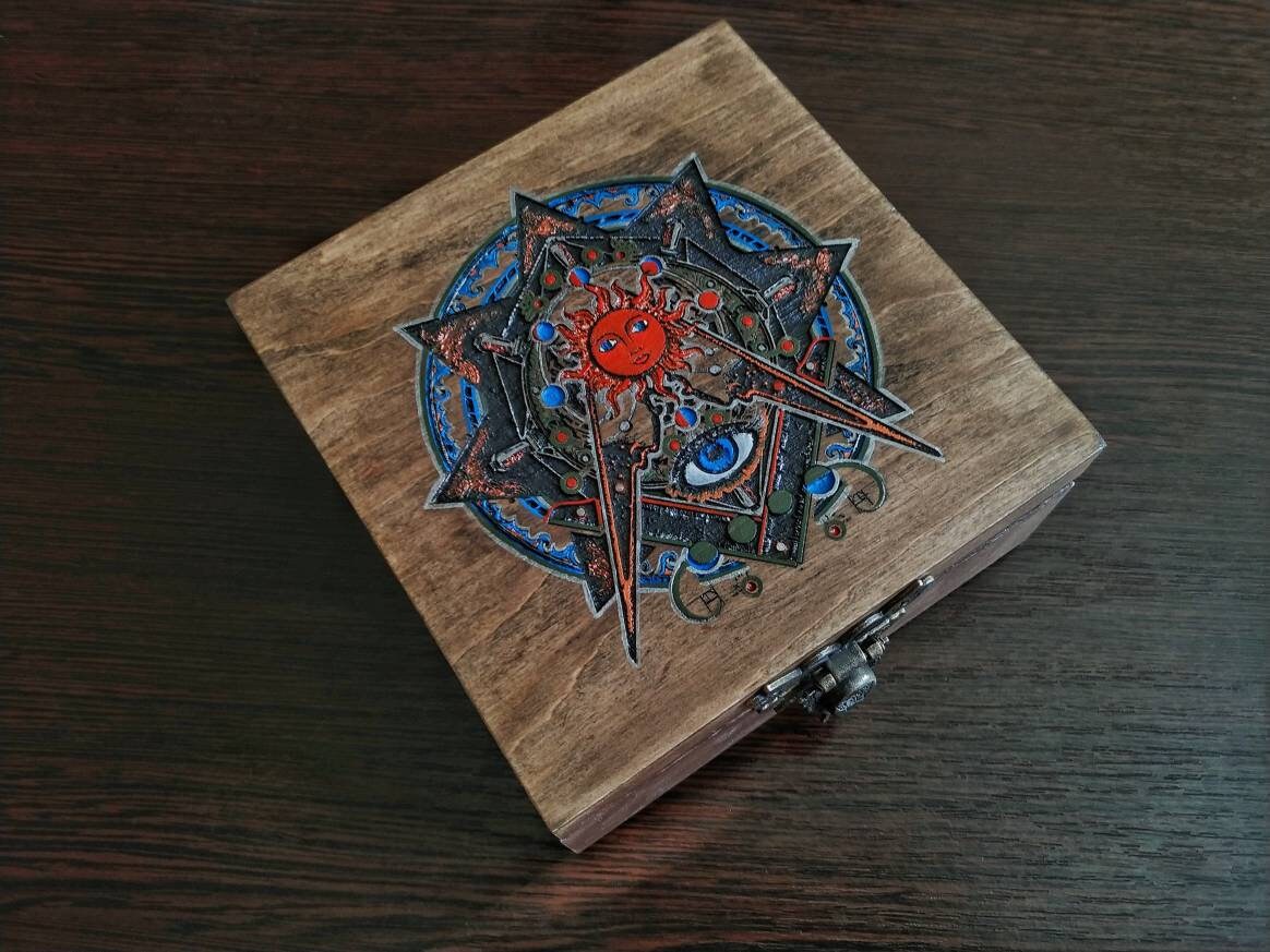 Witch box Altar/Masonic box | Etsy