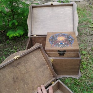 Witchcraft Box Organizer Big Size Woodcraft Masonic - Box - Etsy