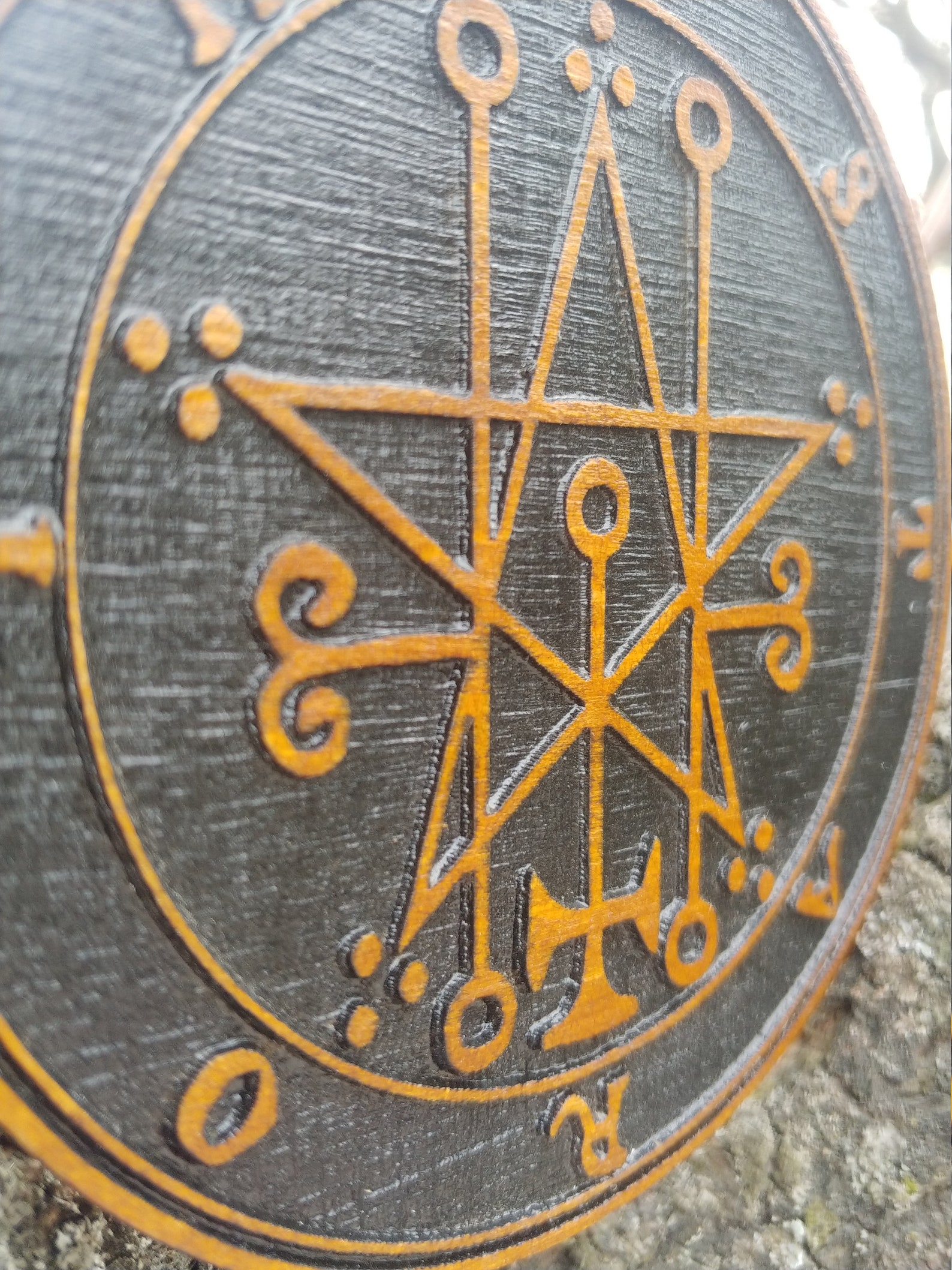 Goetia Demon Sigil Astaroth Wooden Altar Pentacle Occult - Etsy