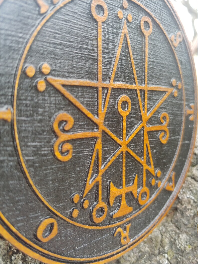 Goetia Demon Sigil Astaroth Wooden Altar Pentacle Occult - Etsy
