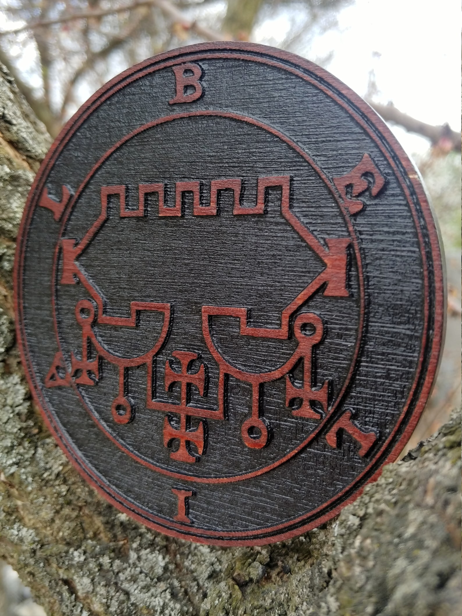 Goetia Demon Sigil Astaroth Wooden Altar Pentacle Occult - Etsy