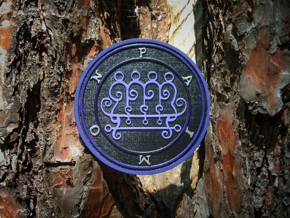 Goetia Demon Sigil King Paimon Ars Goetia Demons Black | Etsy