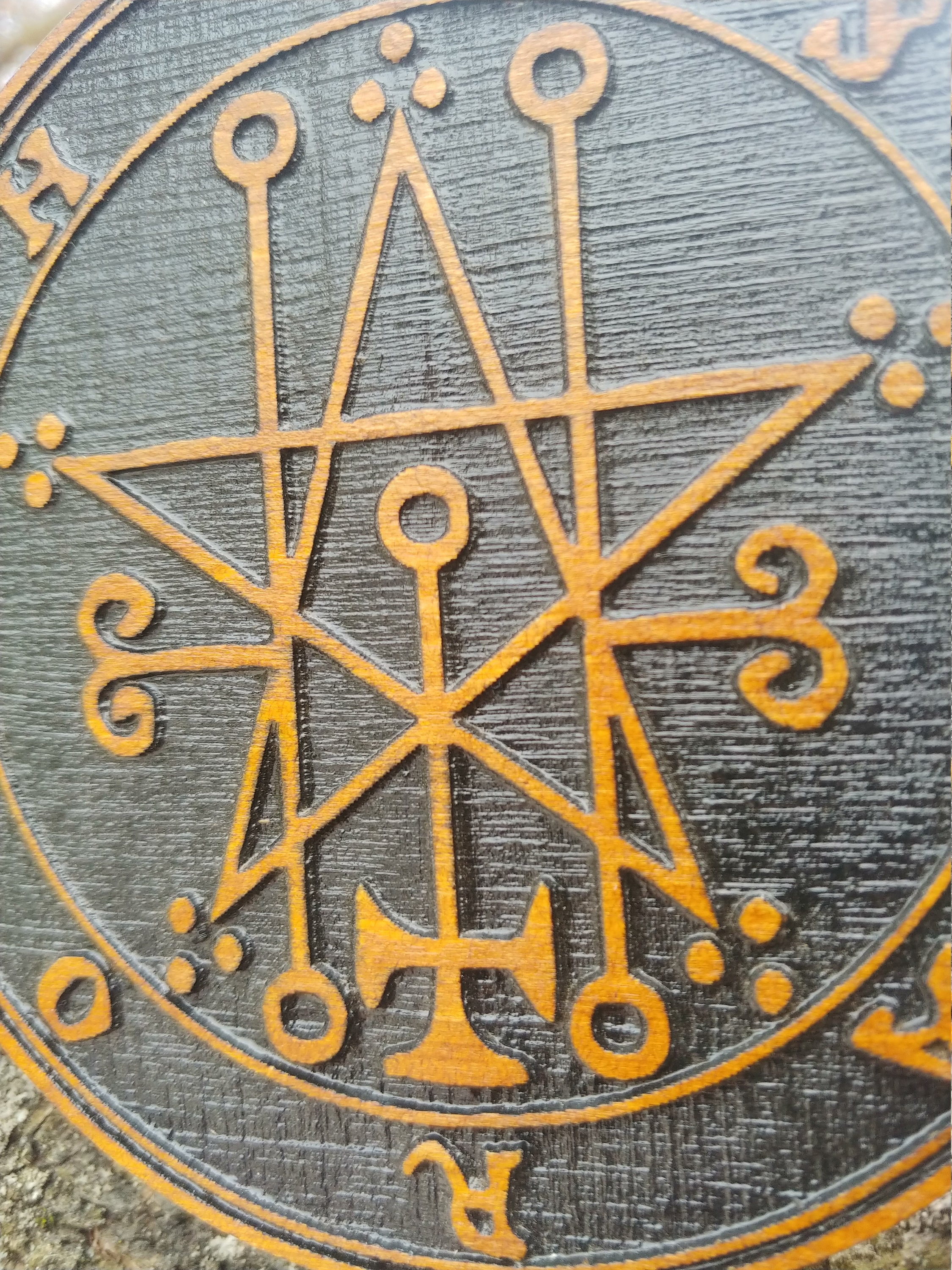 Goetia Demon Sigil Astaroth Wooden Altar Pentacle Occult - Etsy