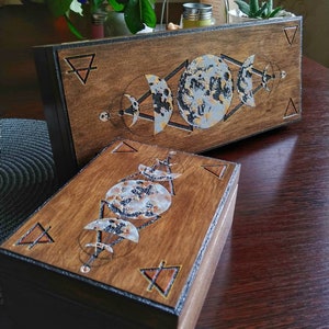 Tarot Box Gold Moon - Etsy