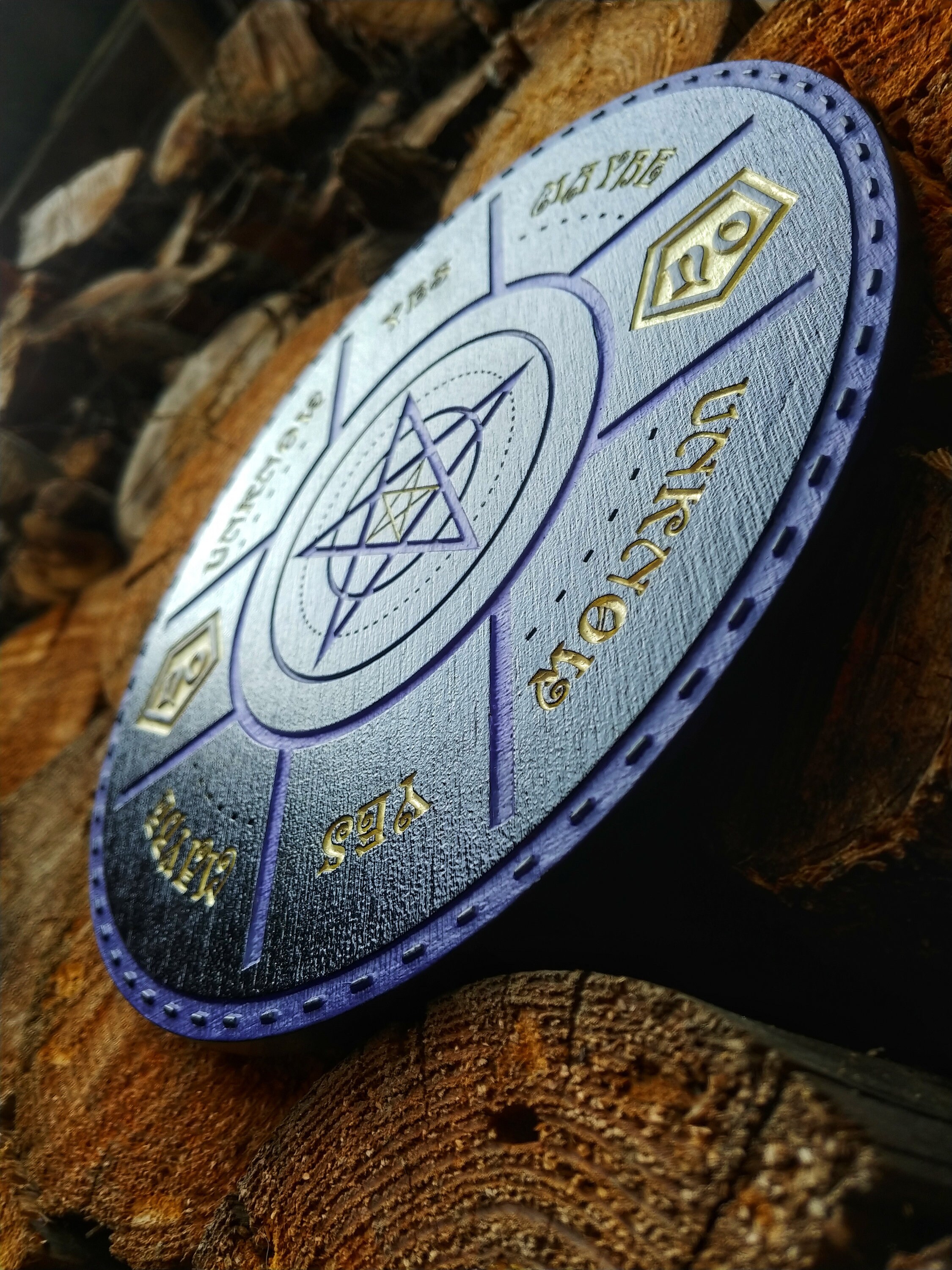 Pendulum Board Pentagram | Etsy