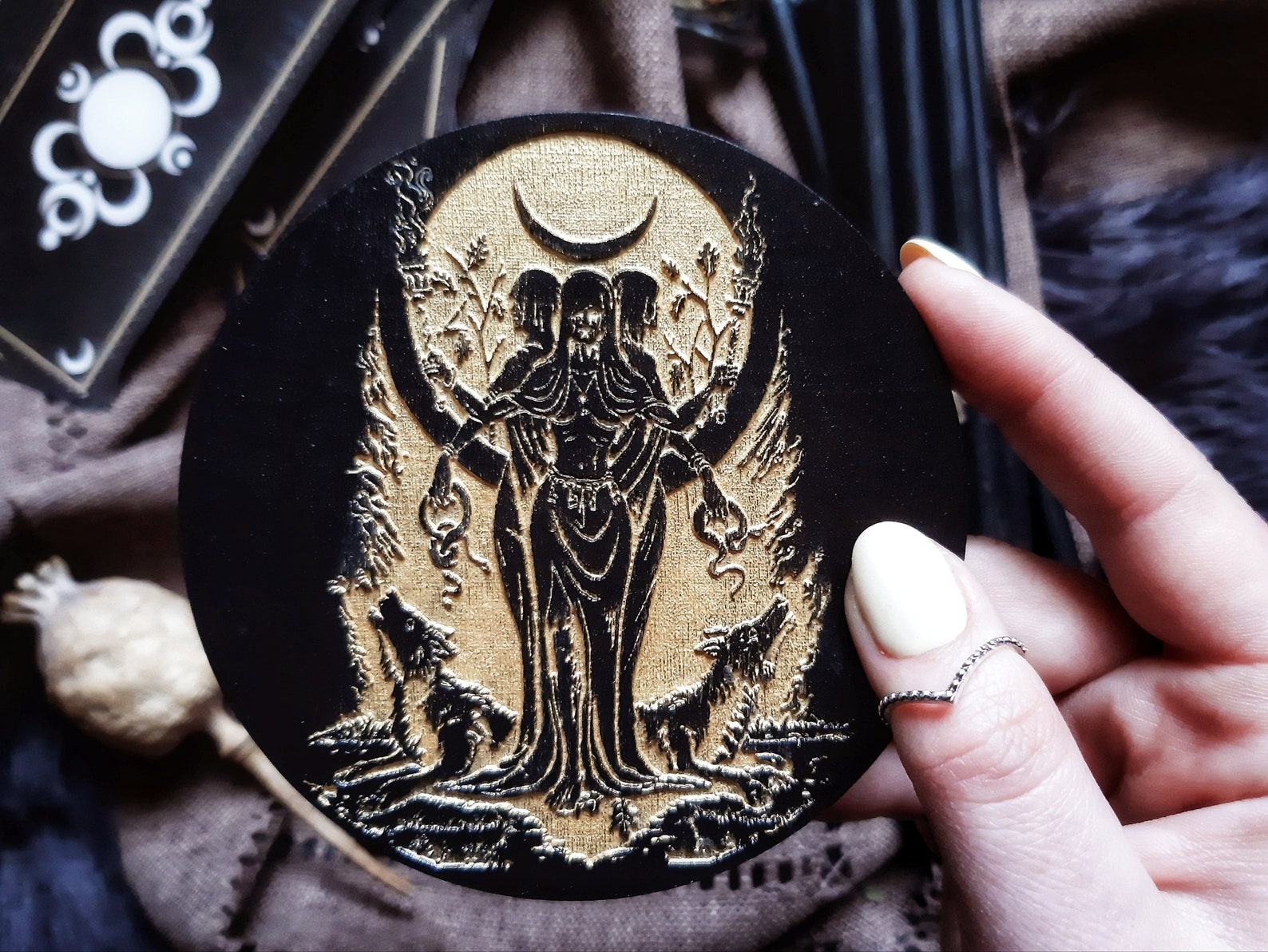 Hecate Goddess Hecate Hecate Wheel Hecate Statue Hecate Altar - Etsy