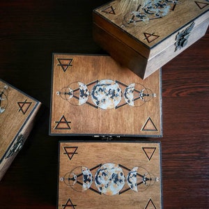 Tarot Box Gold Moon - Etsy