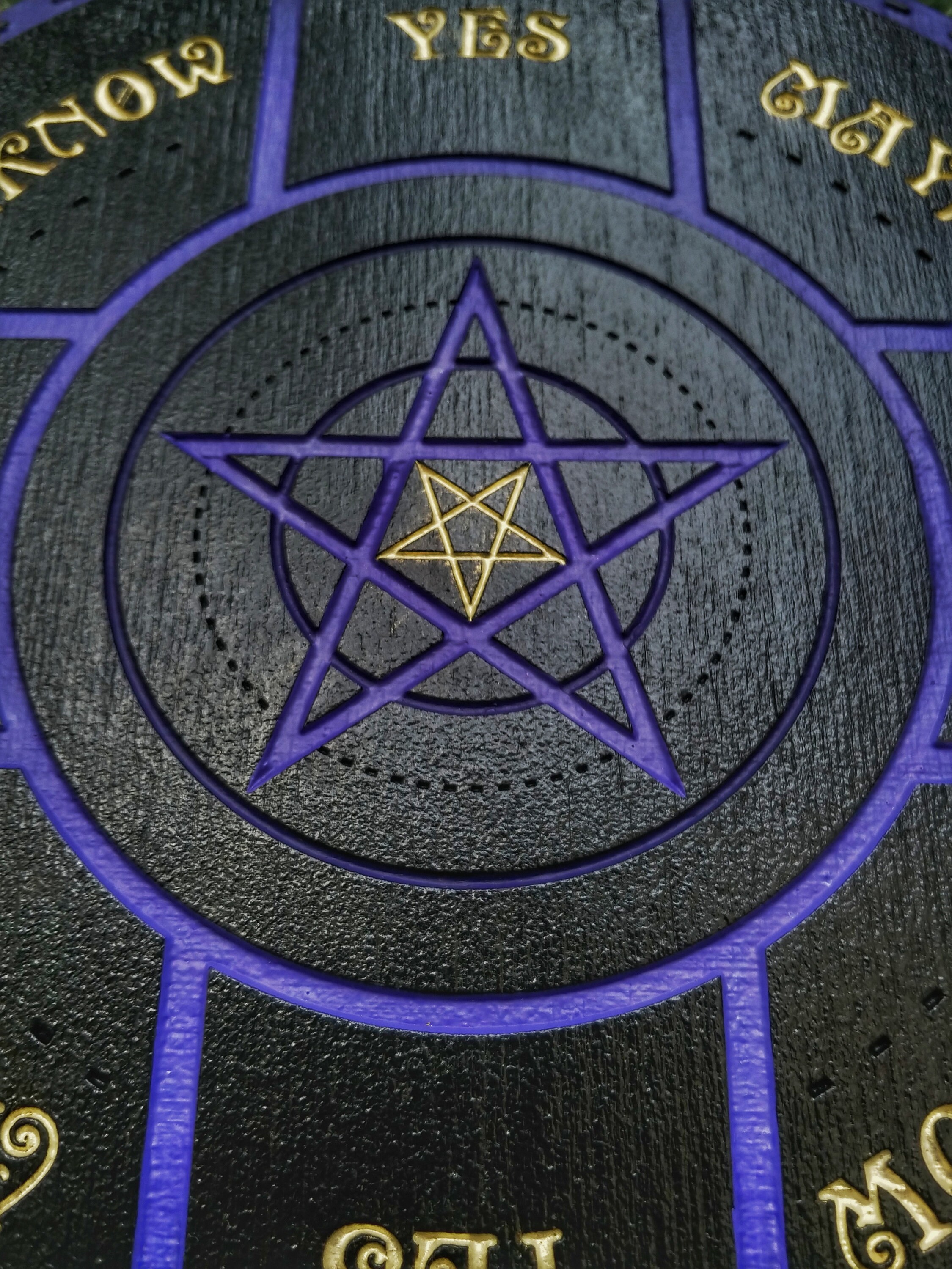 Pendulum Board Pentagram | Etsy