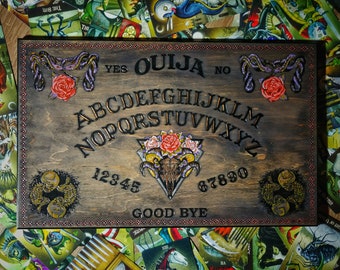 Ouija Board Snake&rose Silver Skull | Etsy