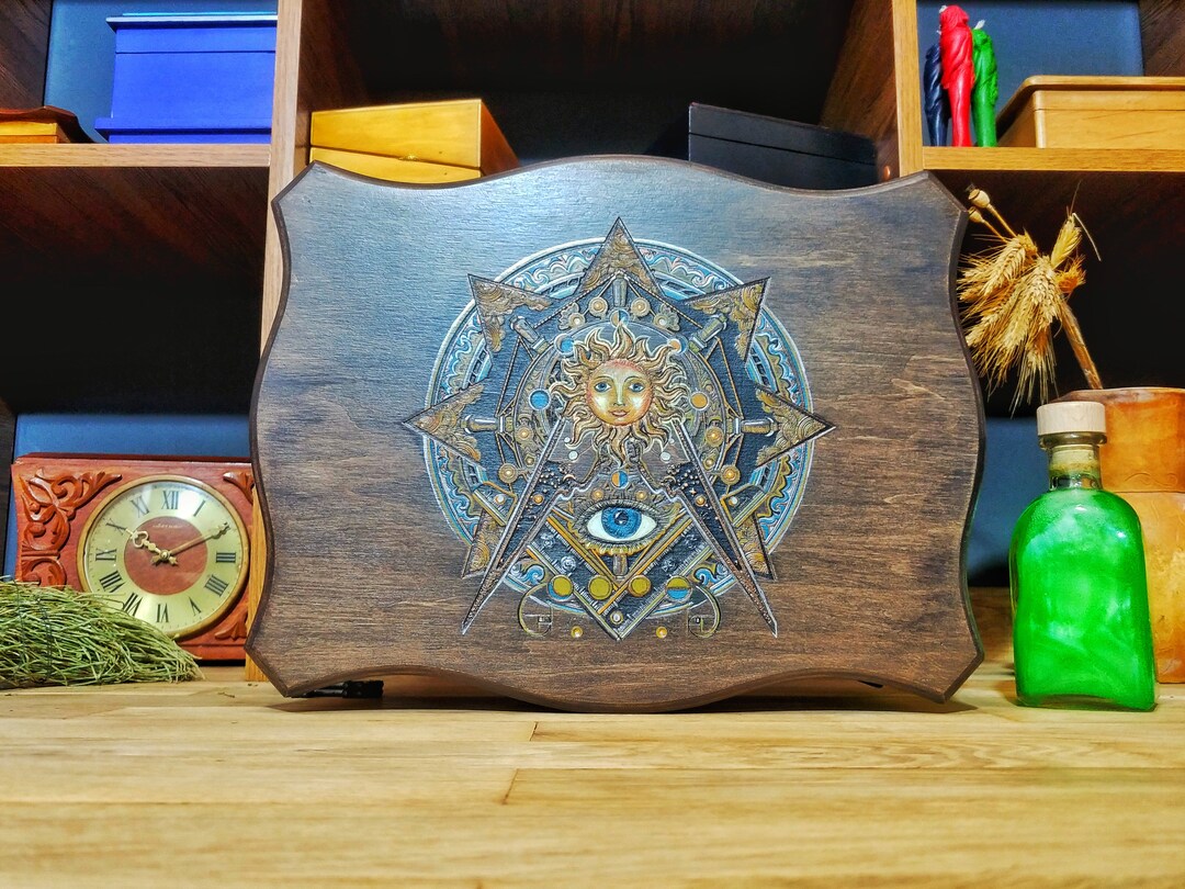 Witch Box - Wooden Boxes, Pentacle Box Witchcraft Magick Witch Oil ...