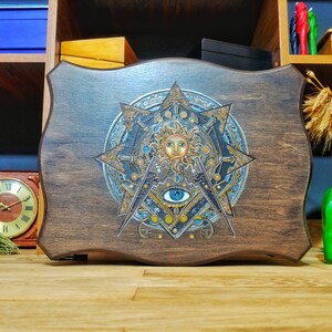 Witch Box - Wooden Boxes, Pentacle Box Witchcraft Magick Witch Oil ...