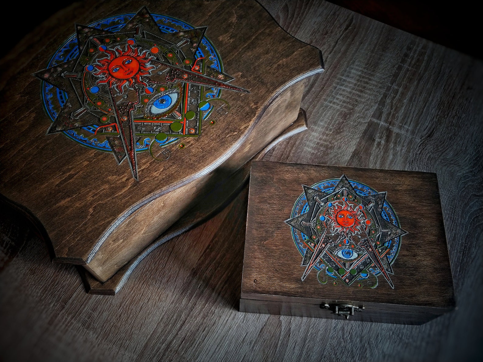 Witch box Wooden Boxes Pentacle box Witchcraft Magick Witch | Etsy