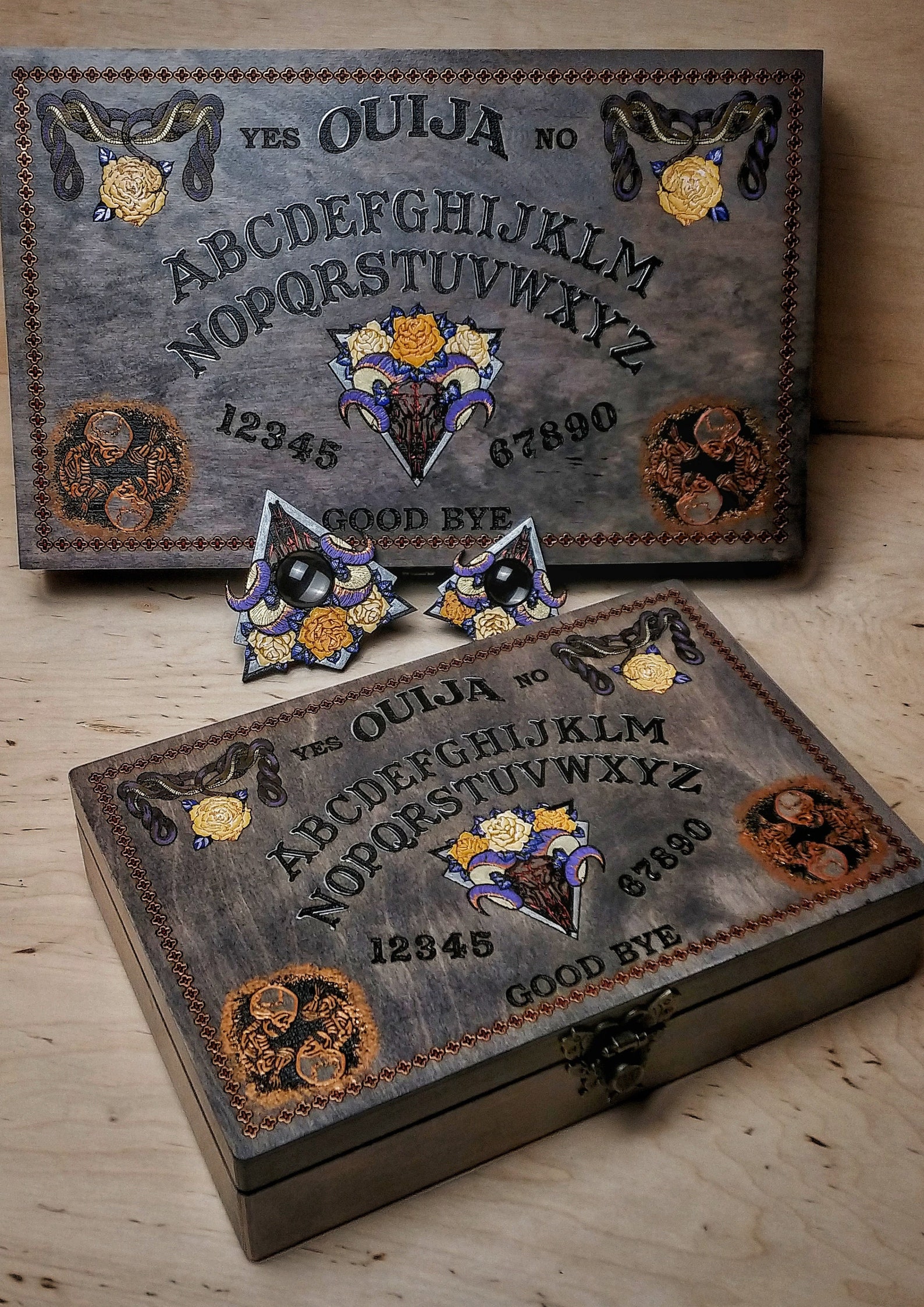 Box Ouija Board Rose With Snake - Etsy