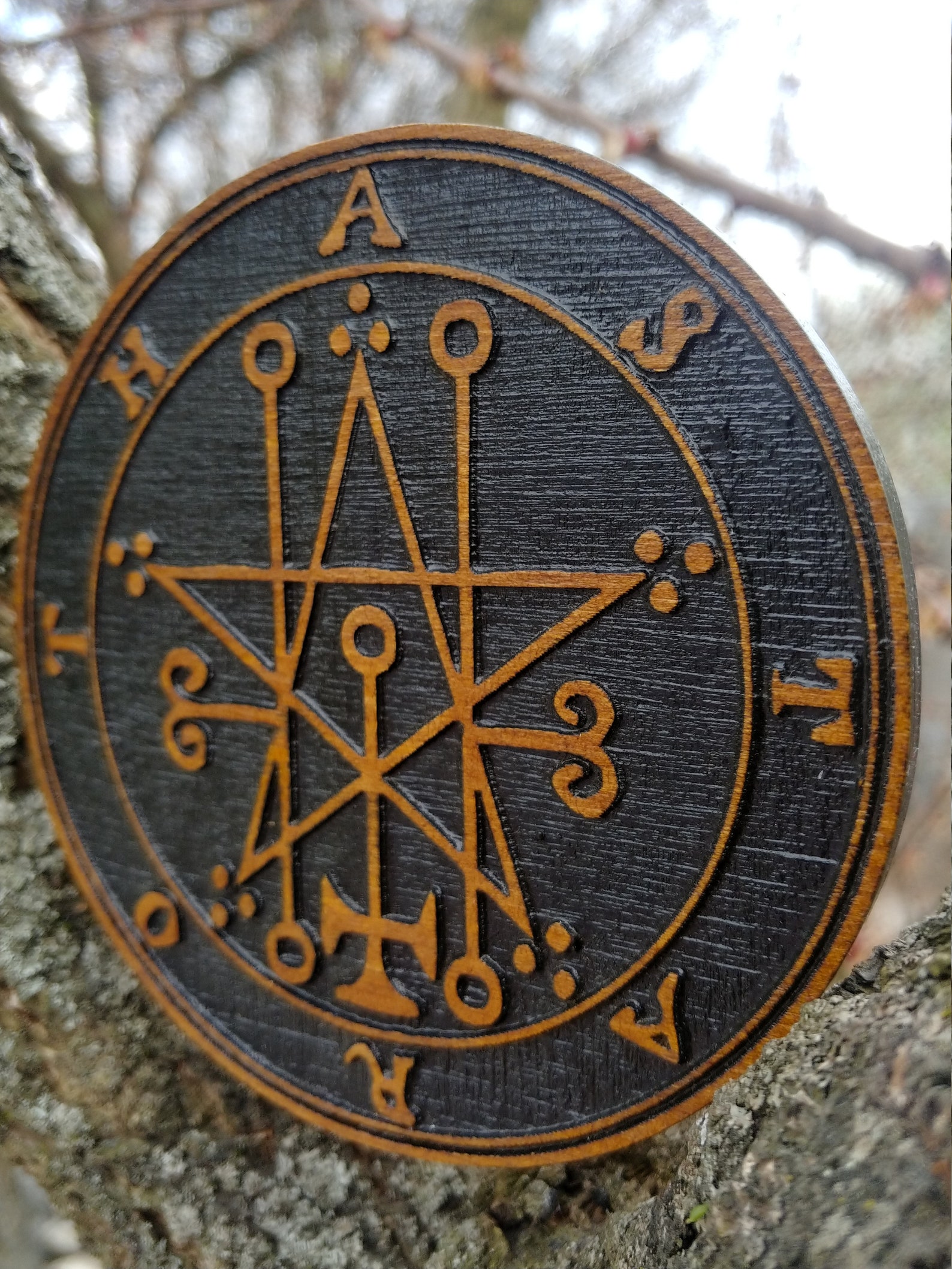 Goetia Demon Sigil Astaroth Wooden Altar Pentacle Occult - Etsy