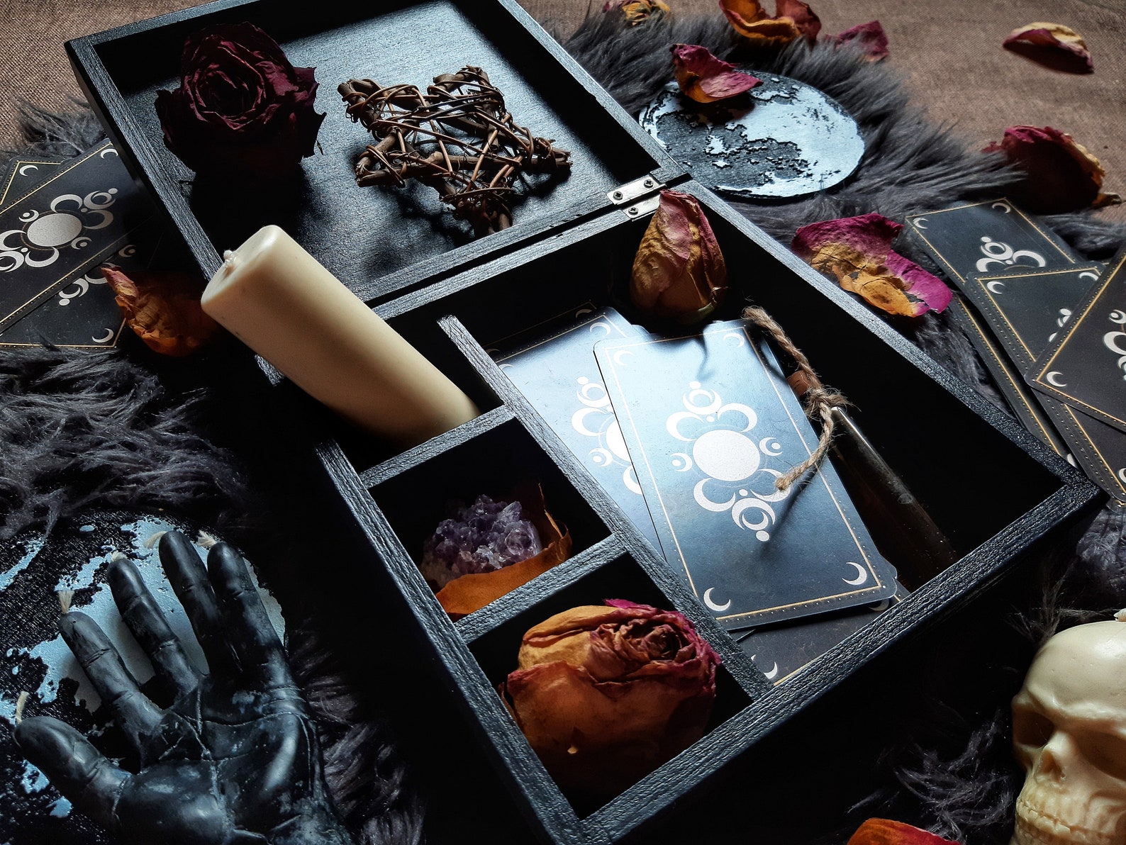 Tarot Card Deck Storage Witch Box Witchcraft Supply - Etsy